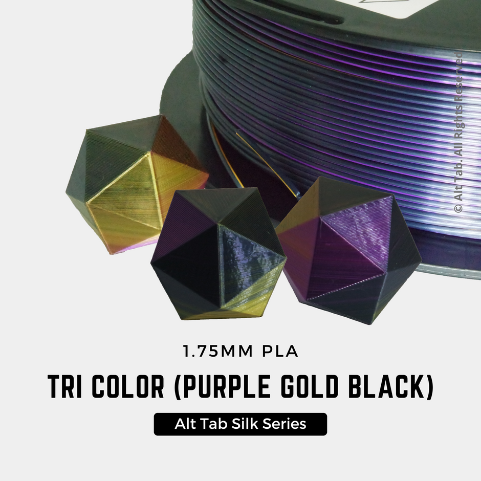 PLA Tri Color Silk Filament – ALT TAB Filaments
